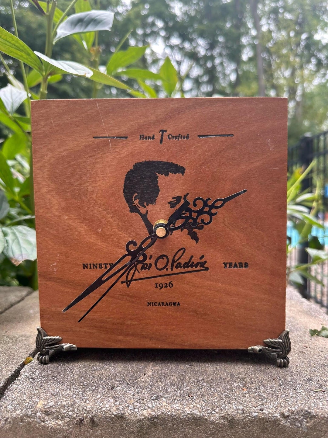 PADRON Cigar Box CLOCK - Unique One of a Kind Upcycled Wooden Cigar Box ...