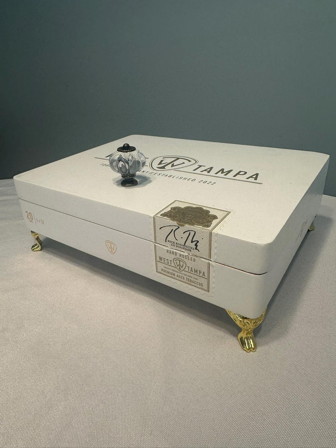 WEST TAMPA Cigar Box - Unique Upcycled Decorative Storage Box for Boss ...