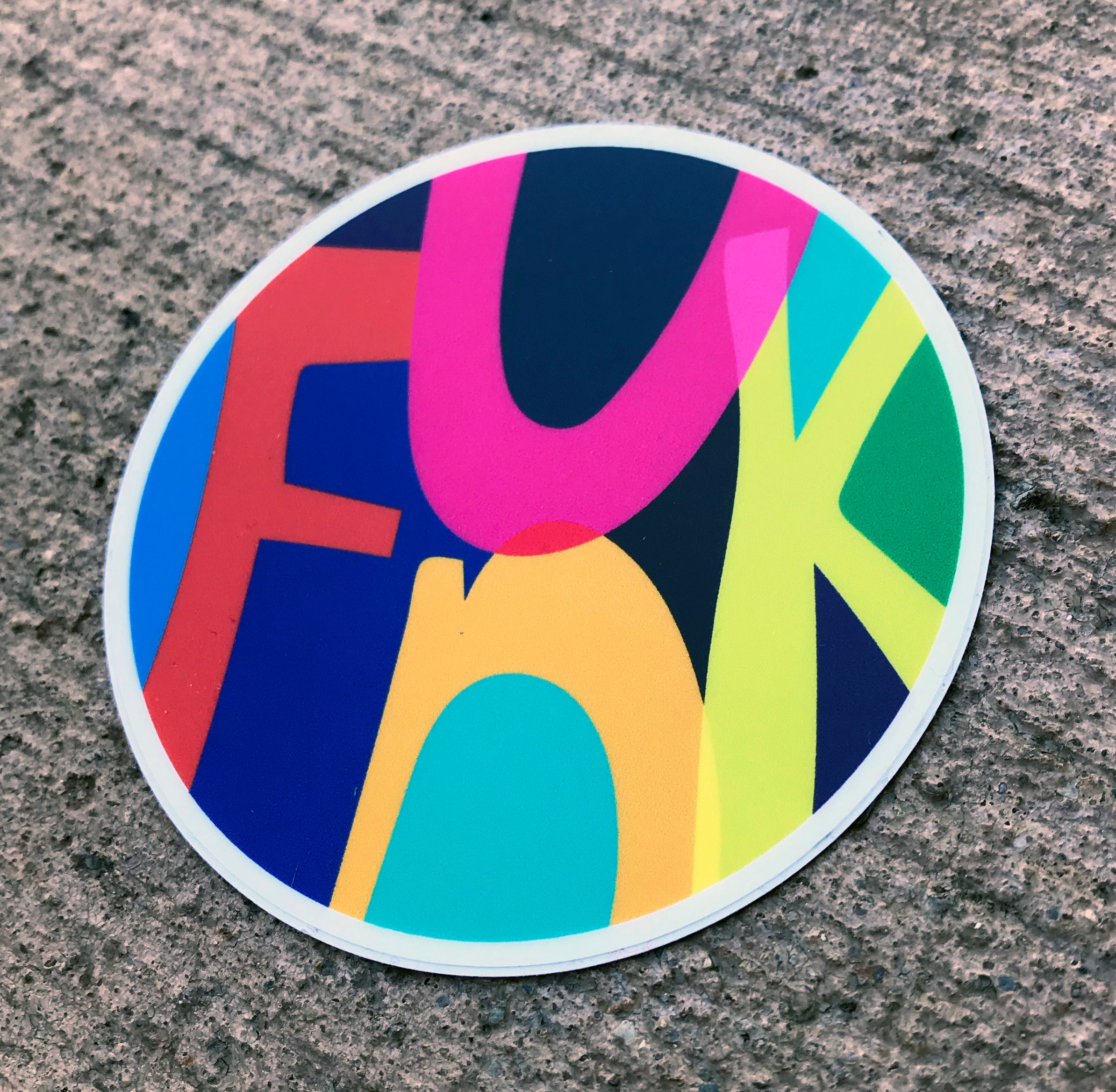 FUNK Color Wheel Vinyl Sticker 3 x 3 | Etsy