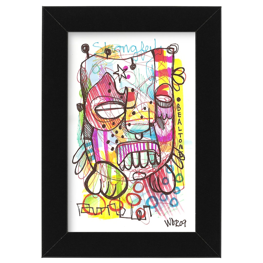 Mighty Fumbler Original Illustration on Bristol 4 X 6 - Etsy