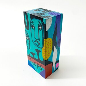 Funk Totem Part No. 537 - Original Mixed Media Block - Vol. 20 - Etsy