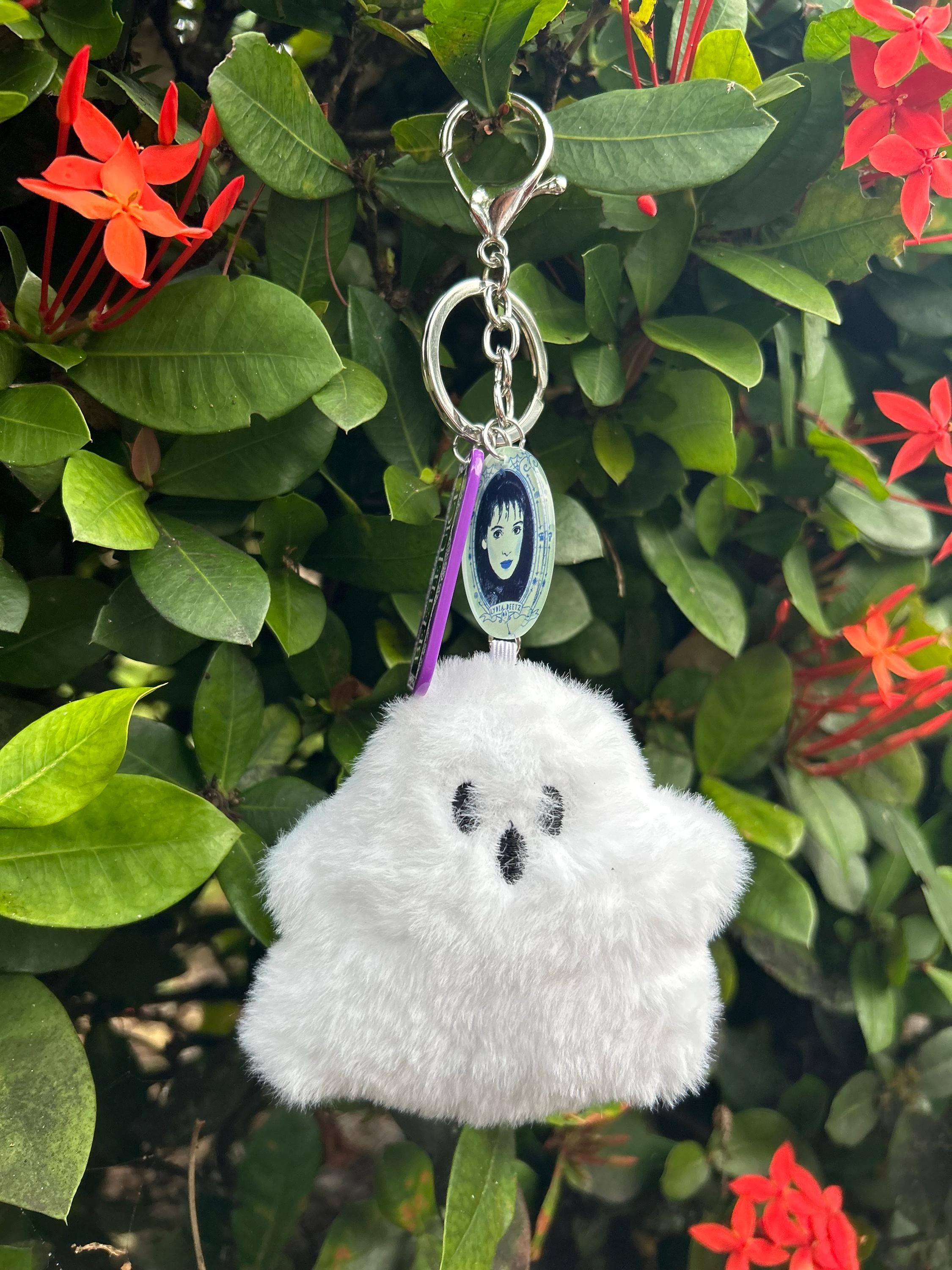 Beetlejuice Keychain With Ghost Plush, Lydia Deetz Key Chain - Etsy