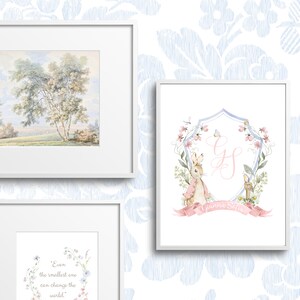 Peter Rabbit Nursery Art Prints, Vintage Nursery, Watercolor Art ...