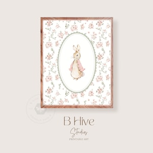 Vintage Peter Rabbit Nursery Art Prints, Beatrix Potter, Nursery Wall ...