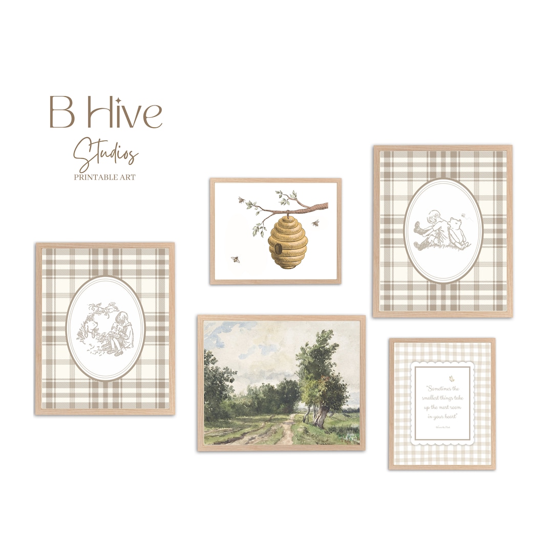 Vintage Pooh Bear Wall Prints, Classic Pooh, Classic Winnie Decor ...