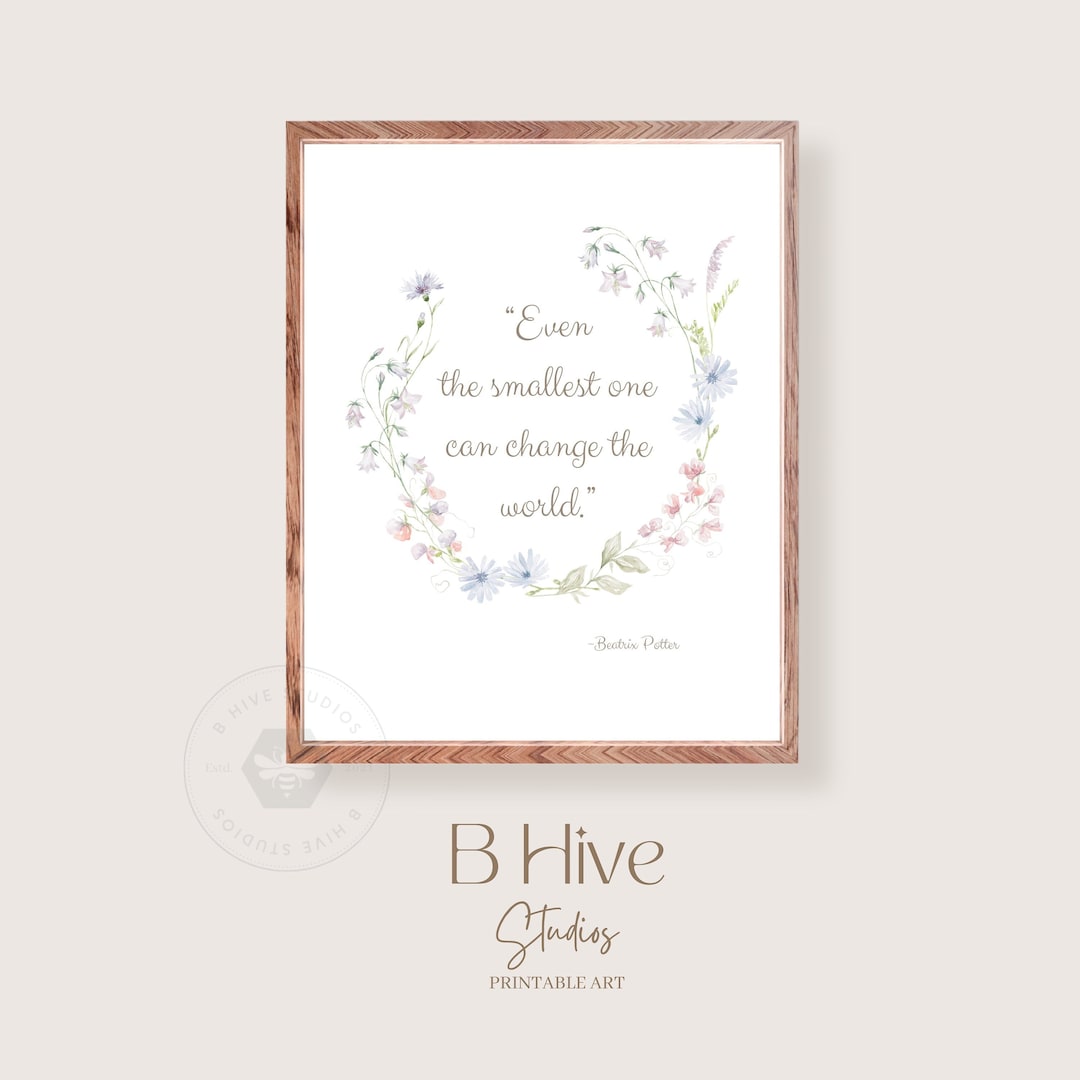 Peter Rabbit Nursery Art Print, Peter Rabbit Quote, Beatrix Potter ...