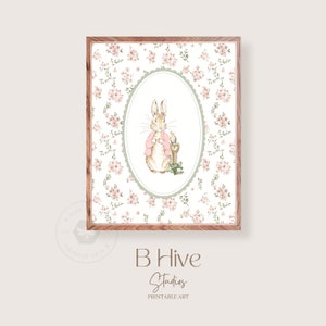 Vintage Peter Rabbit Nursery Art Prints, Beatrix Potter, Nursery Wall ...