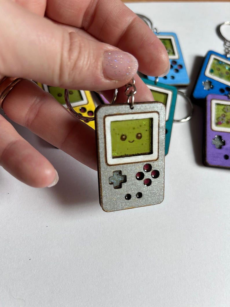 Gamer Keychain - Digital SVG File Kawaii Console Keychain - Laser ...