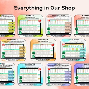 Spaced Repetition Student Planner Digital Template Study Planner ...