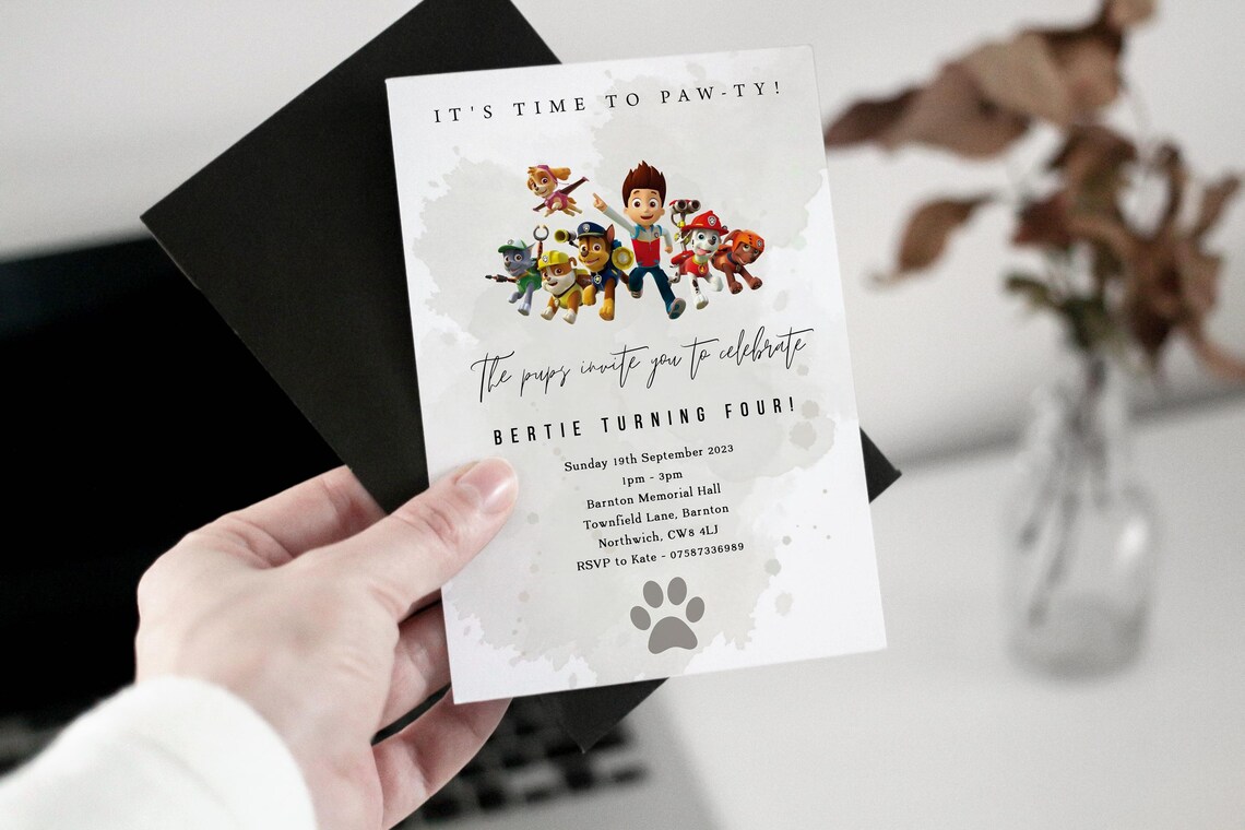 Dog Birthday Party Invitation, Puppy Birthday Invite, Calling All Pups ...