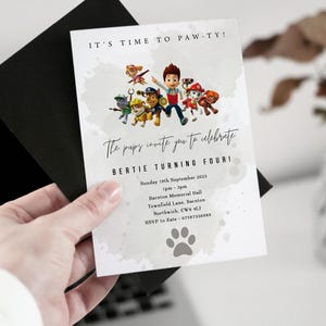 Dog Birthday Party Invitation, Puppy Birthday Invite, Calling All Pups ...