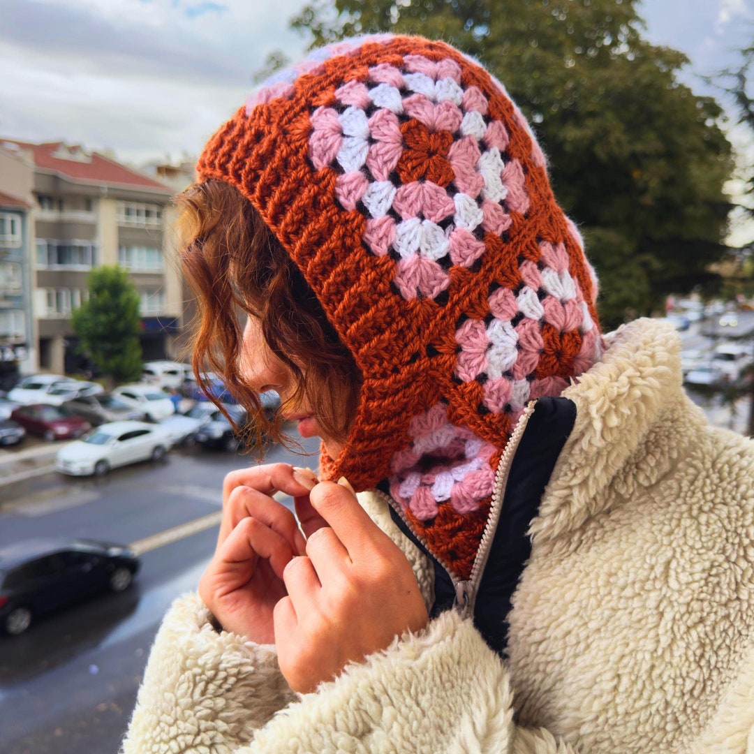 Crochet Balaclava | Hand Crocheted Granny Square Balaclava, Unisex ...