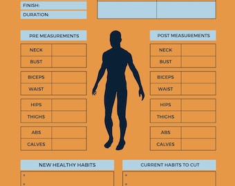 Ultimate Fitness Tracker: Before & After Measurements + Inspirational ...