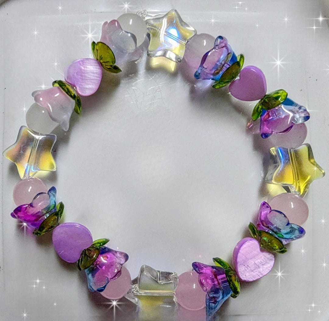 Beaded Cottagecore Bracelet - Etsy