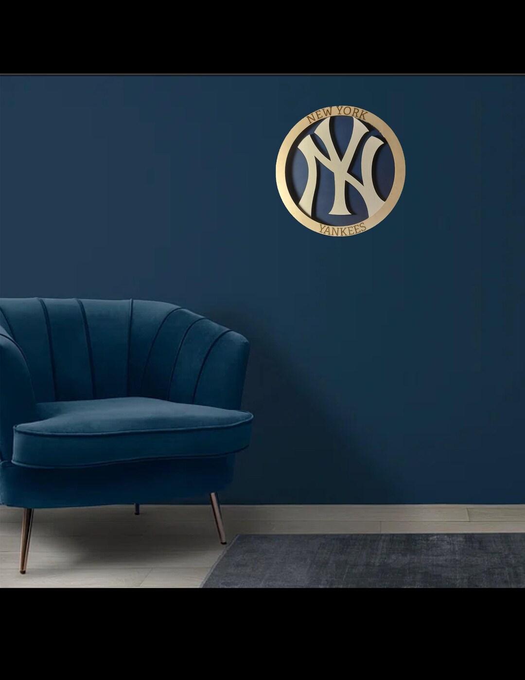 New York Yankees Sign 3 Layered Wooden - Etsy
