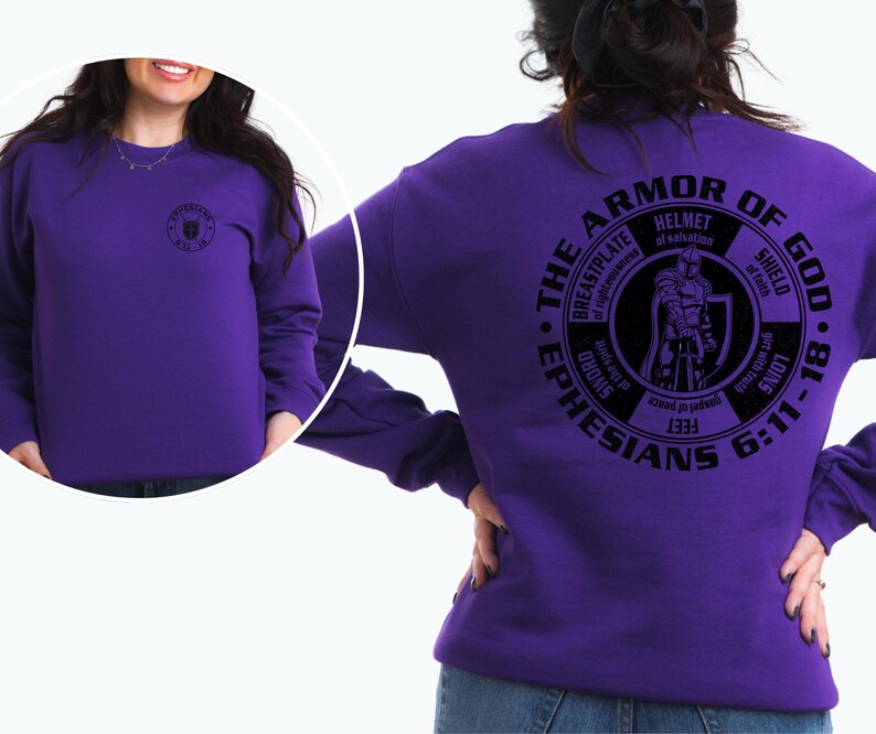 Ephesians Christian Clothing Religious Gift: Jesus Crewneck Faith ...