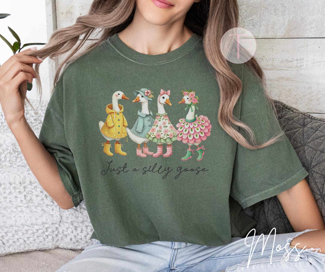 Silly Goose Shirt: Comfort Colors Custom Graphic Tee - Etsy