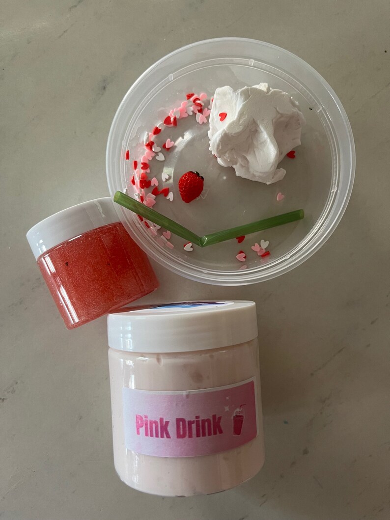Pink Drink Slime Kit - Etsy