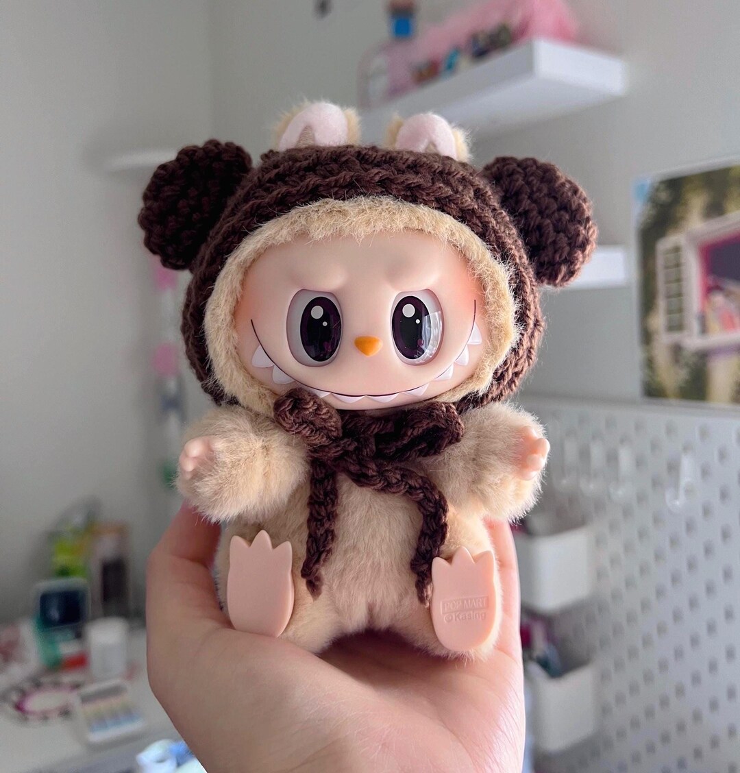 Labubu Monkey Hat | Adorable Crochet Clothes for Toys | Blind Box ...