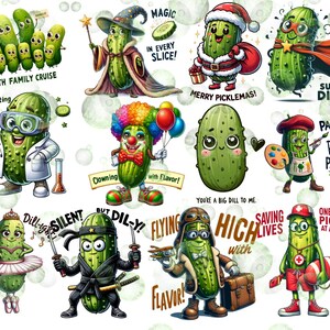 Cute Pickle Character Quote Sublimation, Pickles Svg Bundle Cricut ...