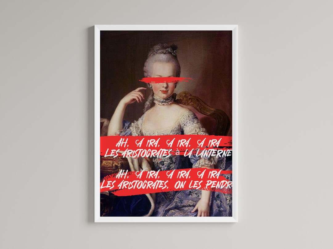 French Revolution Art - Printable Marie Antoinette - Pink Wall Print ...