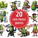 Cute Pickle Character Quote Sublimation, Pickles Svg Bundle Cricut ...