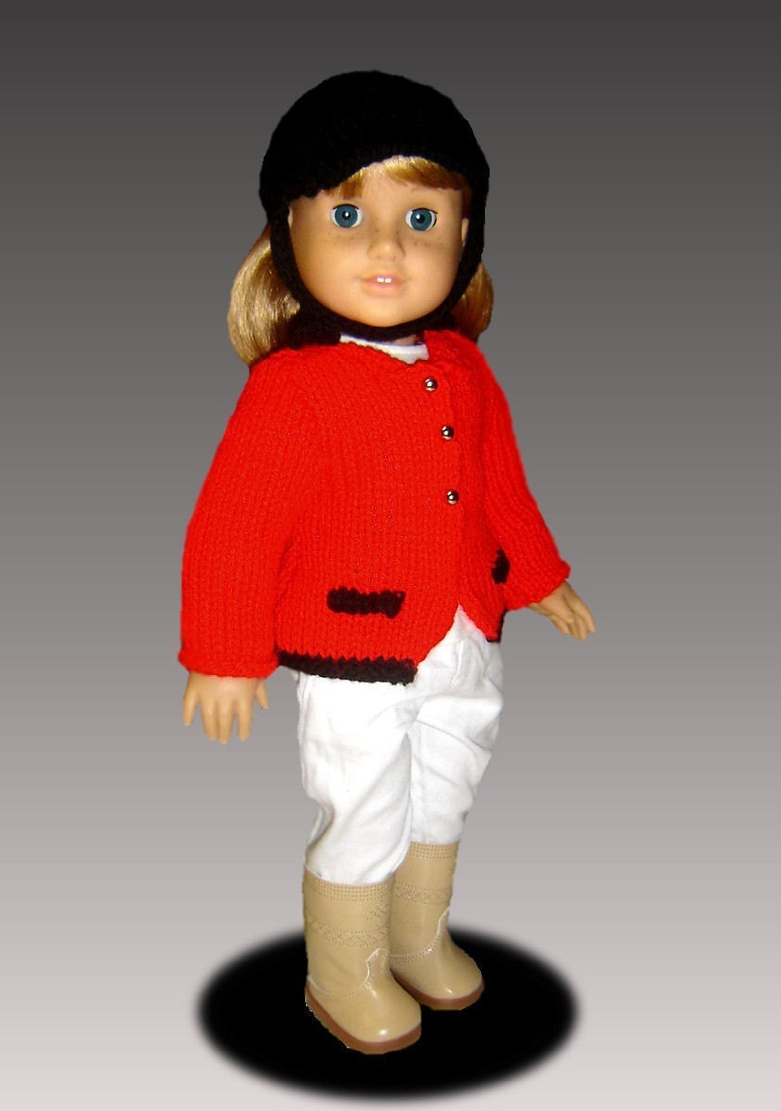 Knitting Pattern, English Riding Jacket, Fits American Girl Doll and 18 ...