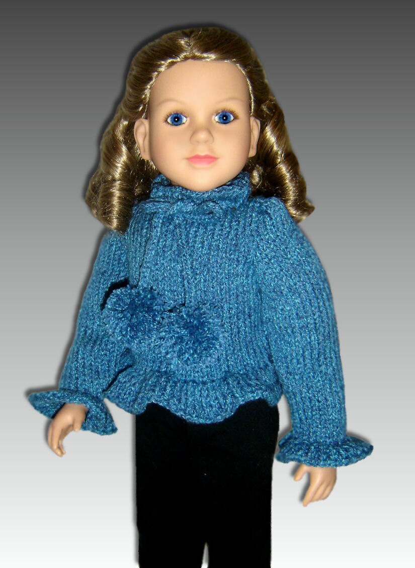 Doll Sweater Knitting Pattern, Fits My Twinn and 23 Inch Dolls. my BFF ...