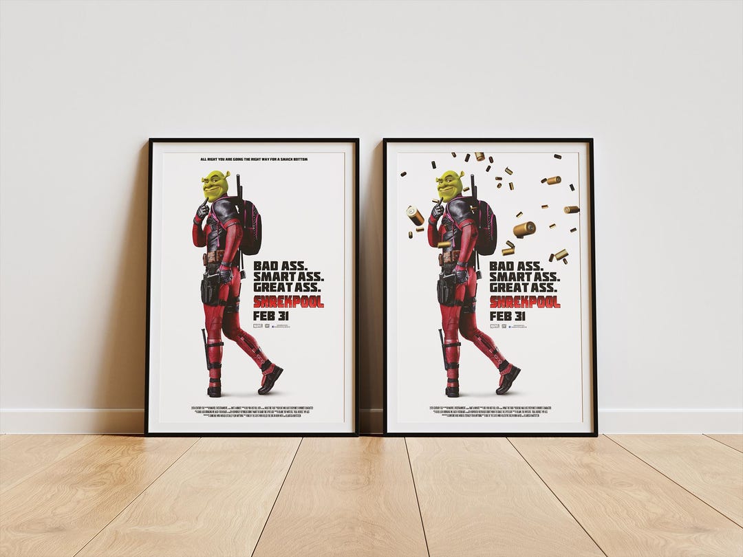 Deadpool/shrek-filmposter digitale Download - Etsy