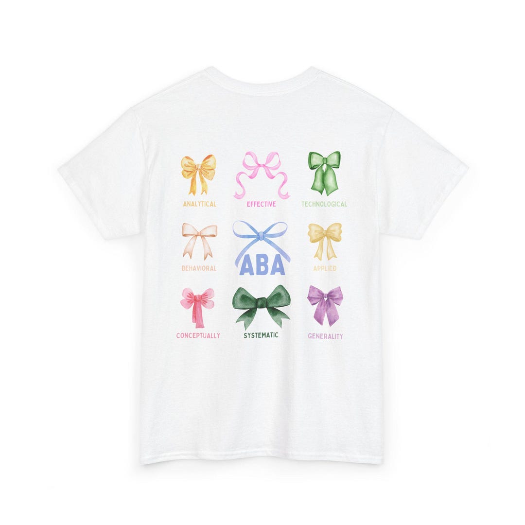 ABA Principles Bow Sticker Applied Behavior Analysis Traits Design ...