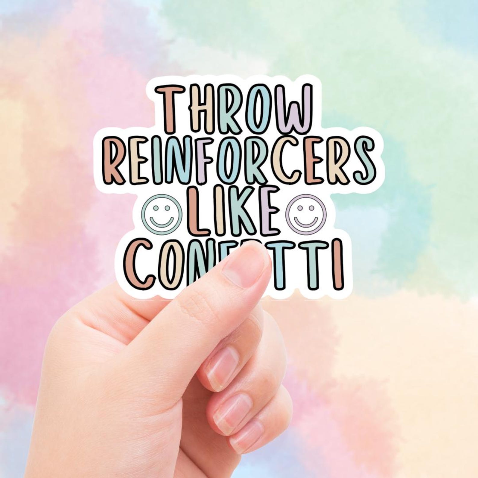 Throw Reinforcement Like Confetti Sticker – Positive Aba-inspired ...