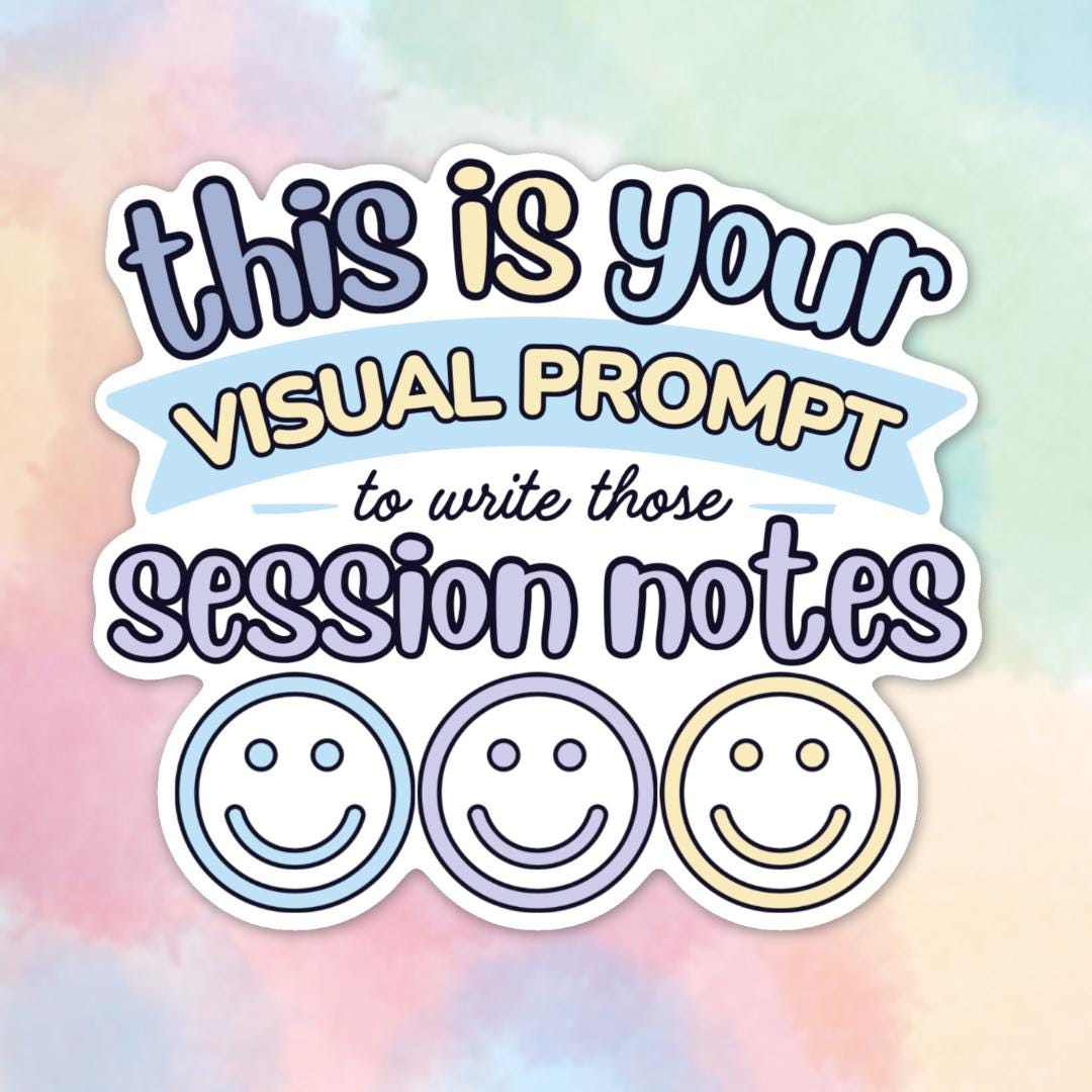 ABA Session Notes Visual Prompt Sticker Special Education Therapy ...