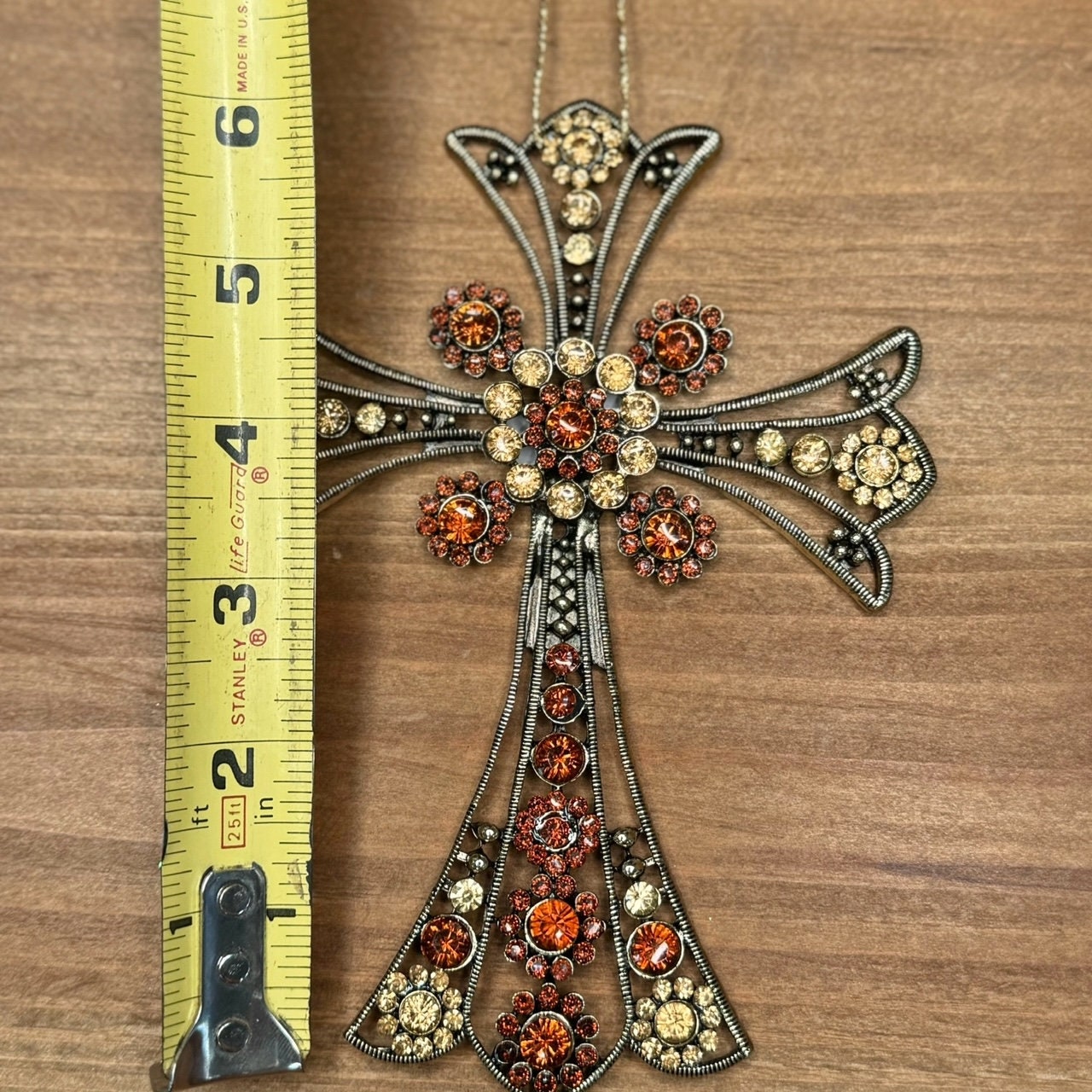 Large Jeweled Cross Ornament - Etsy