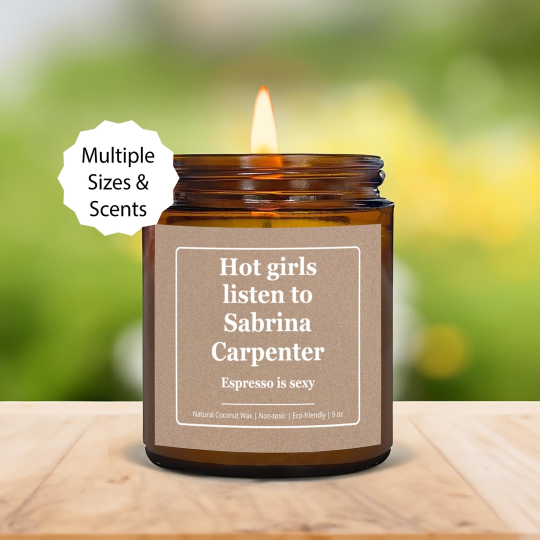 Sabrina Carpenter Candle Gift, Sabrina Carpenter Gift, Listen to ...