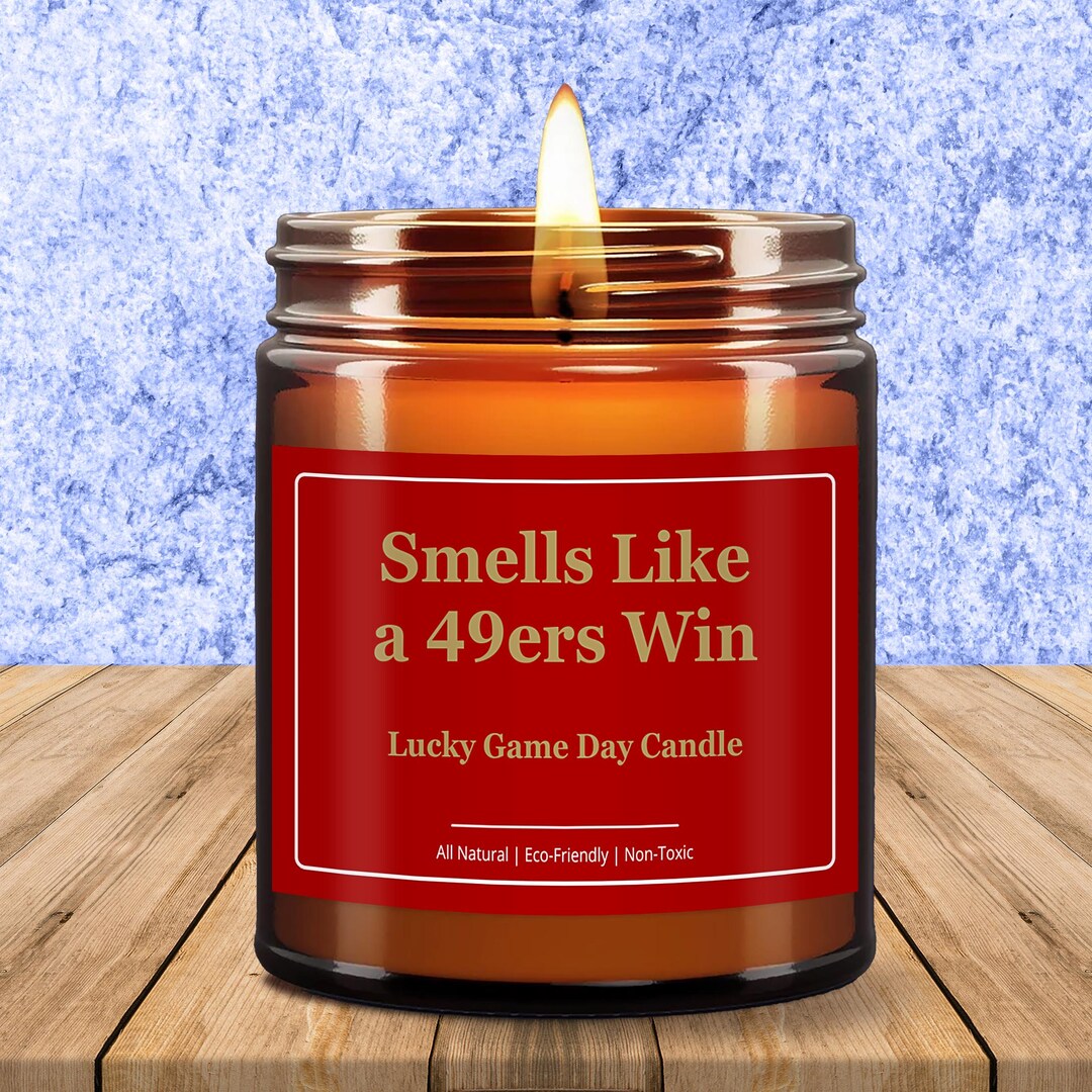 49ers Win Candle Gift, San Francisco 49ers Gift, 49ers Football Gift ...
