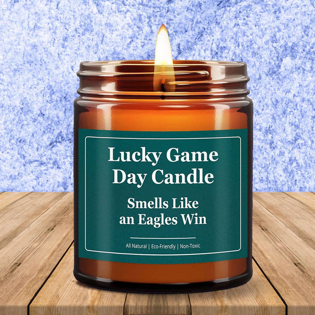 Eagles Win Lucky Candle Gift, Philadelphia Eagles Gift, Philadelphia ...