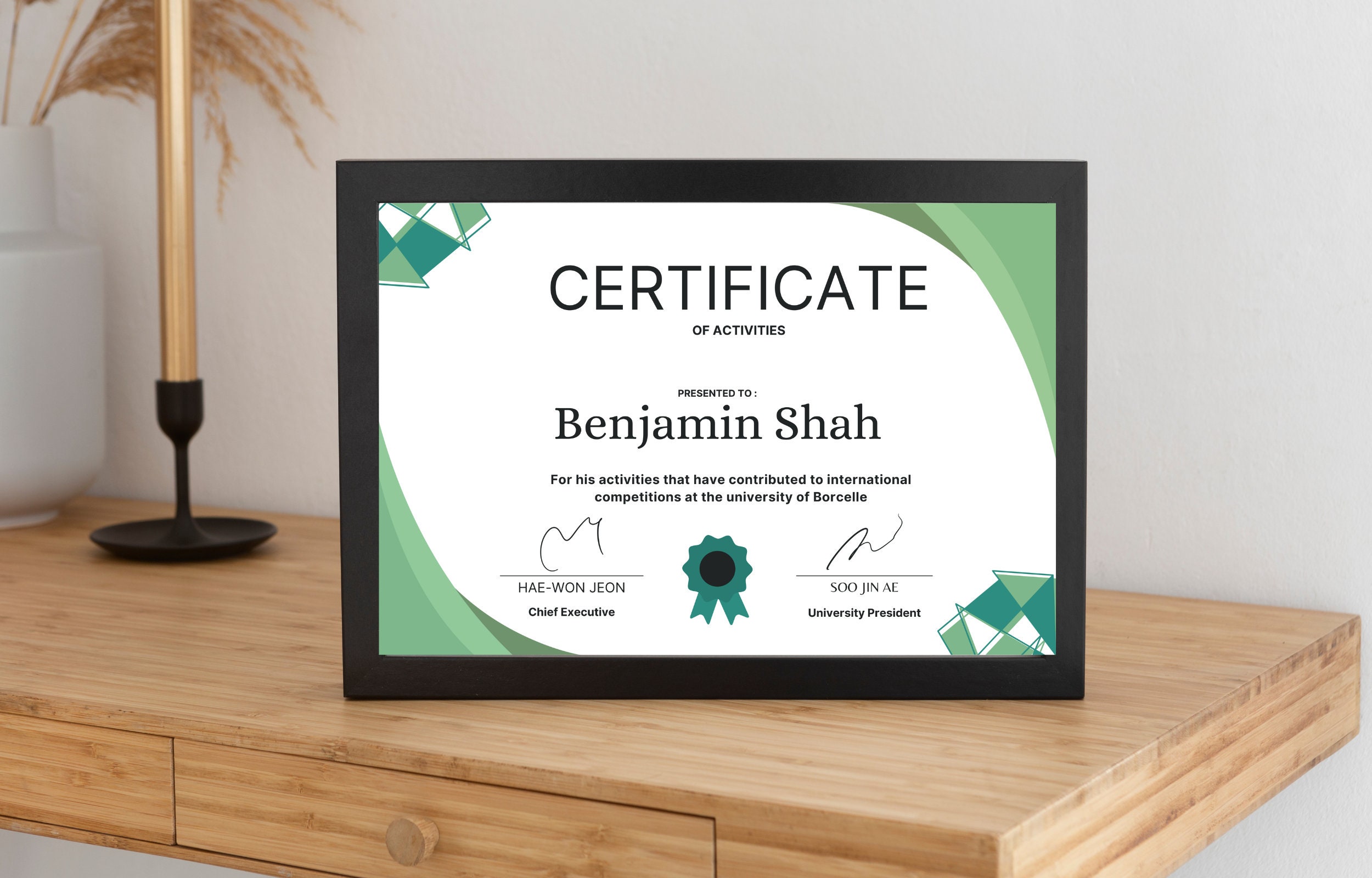 Customizable Activities Certificate, Editable Award Template, Printable ...