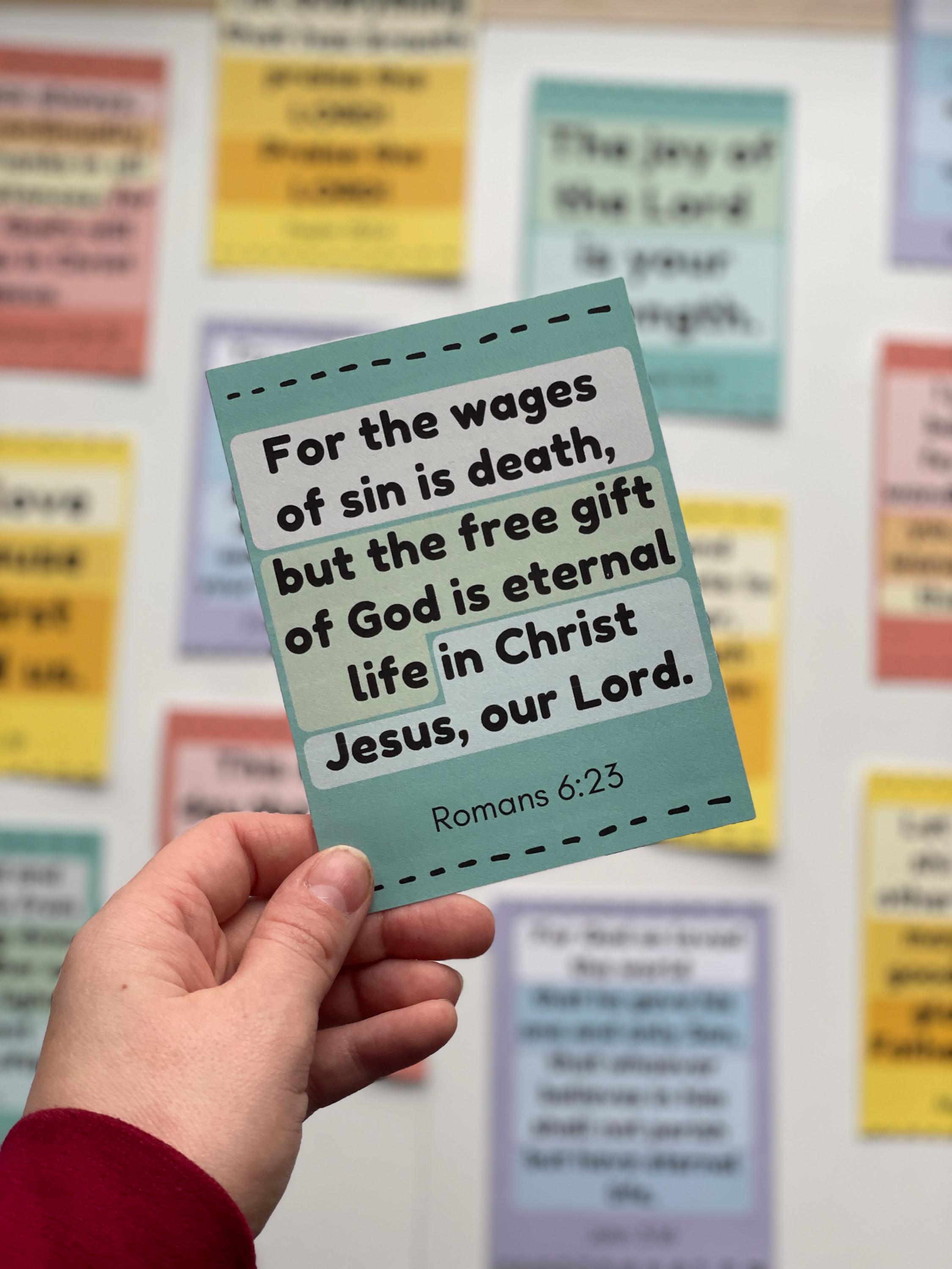 Bible Memory Verse Cards for Kids | Scripture Memorization | Christian ...