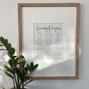 Laundry Prayers Printable Christian Laundry Room Art Print Digital ...