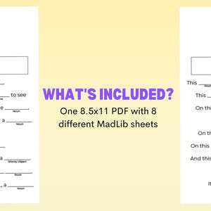 Matilda the Musical Mad Libs: 8 Printable Activity Sheets (digital ...