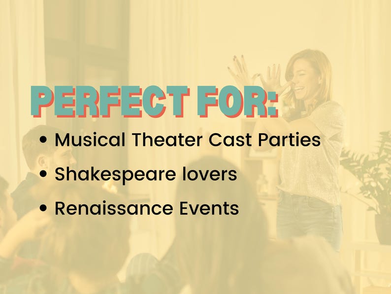 Shakespeare Mad Libs- 6 Activity Sheets - Instant Download - - Etsy