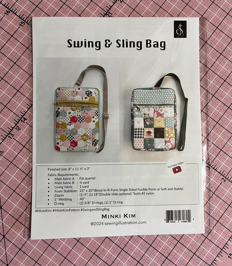 Minki Kim Pattern-swing and Sling Bag-sewing Pattern - Etsy