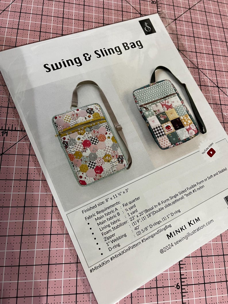 Minki Kim Pattern-swing and Sling Bag-sewing Pattern - Etsy