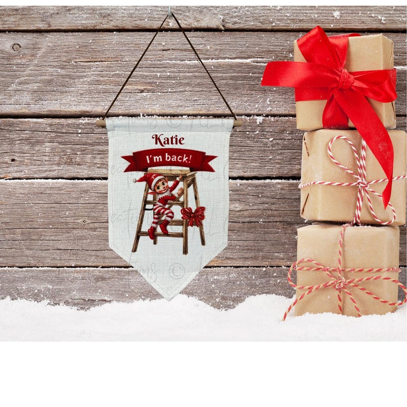 We Are Back Elf Banner - Etsy