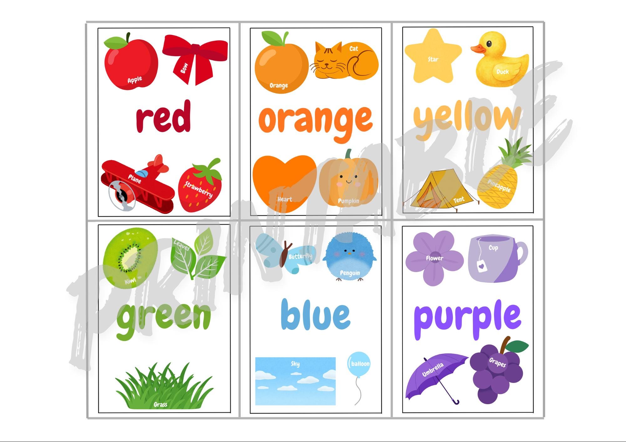 Learning Time, Flash Cards, Colours, Learn Colours, Preschool, Toddler ...
