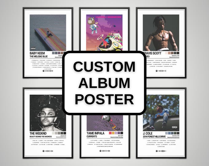 Custom Album Cover Poster, Album Cover Print, Album Art, Any Album ...