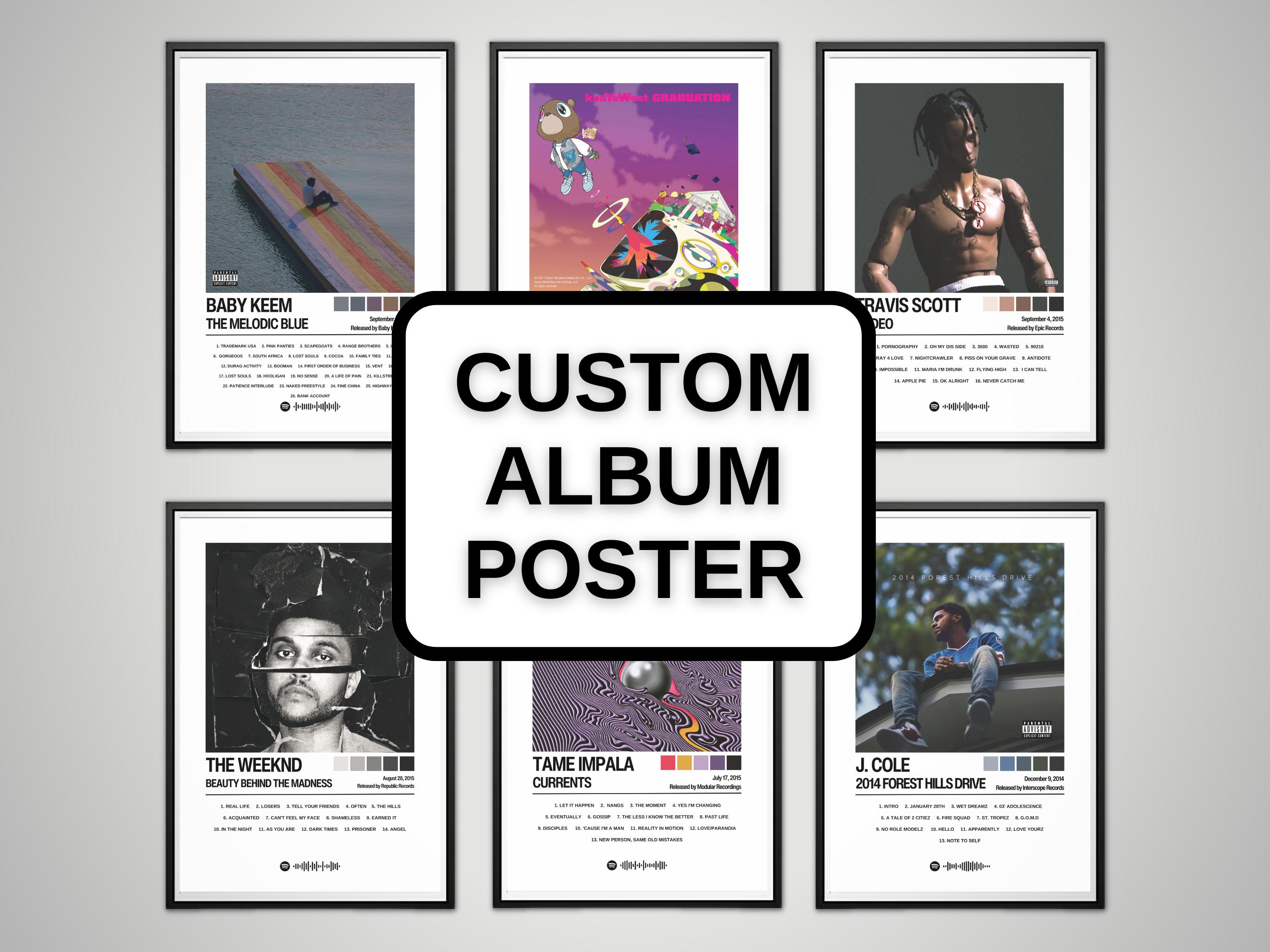 Custom Album Cover Poster, Album Cover Print, Album Art, Any Album ...