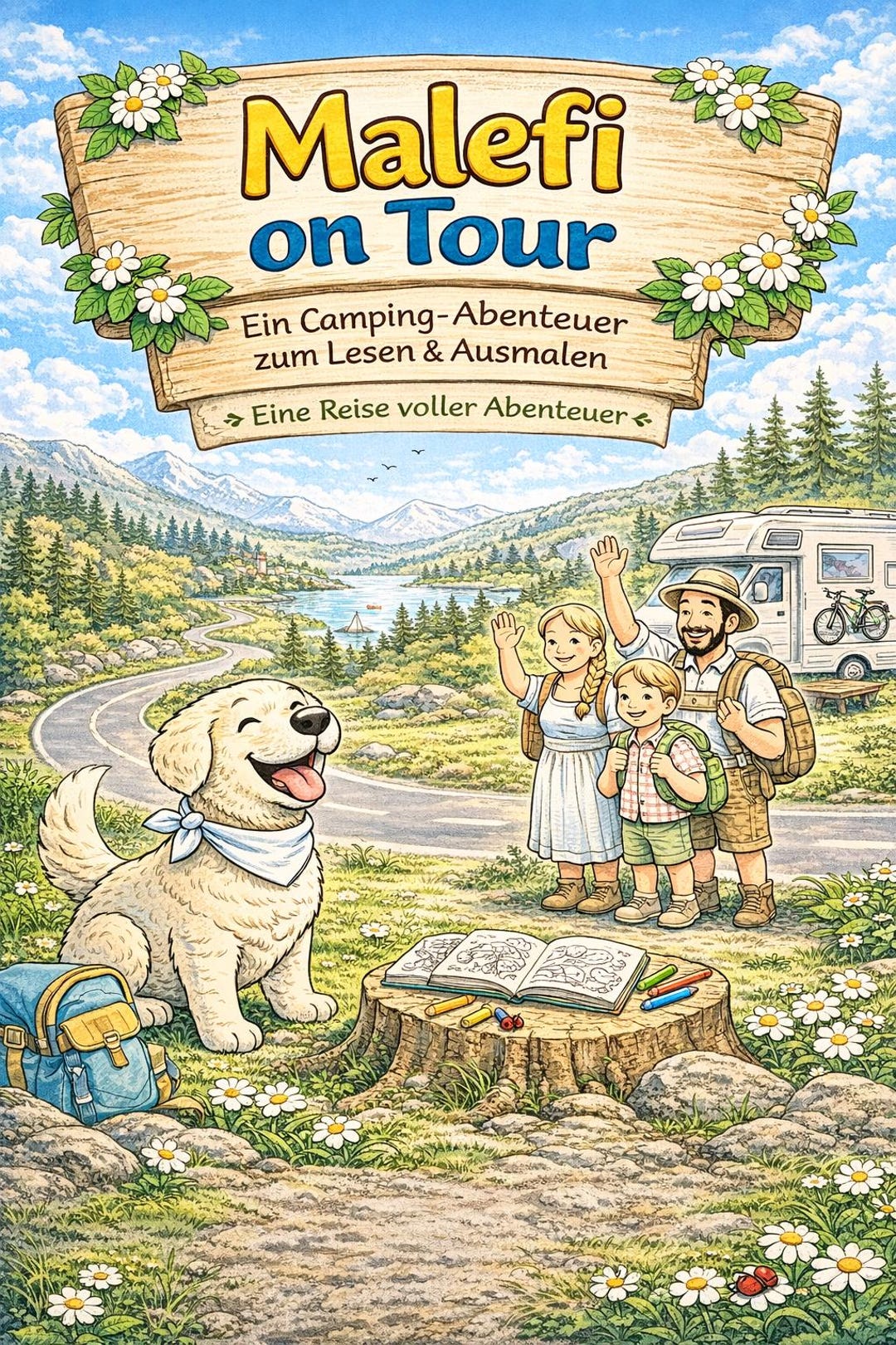 Coloring and Read-aloud Book for Children, Camping Adventure to Read ...