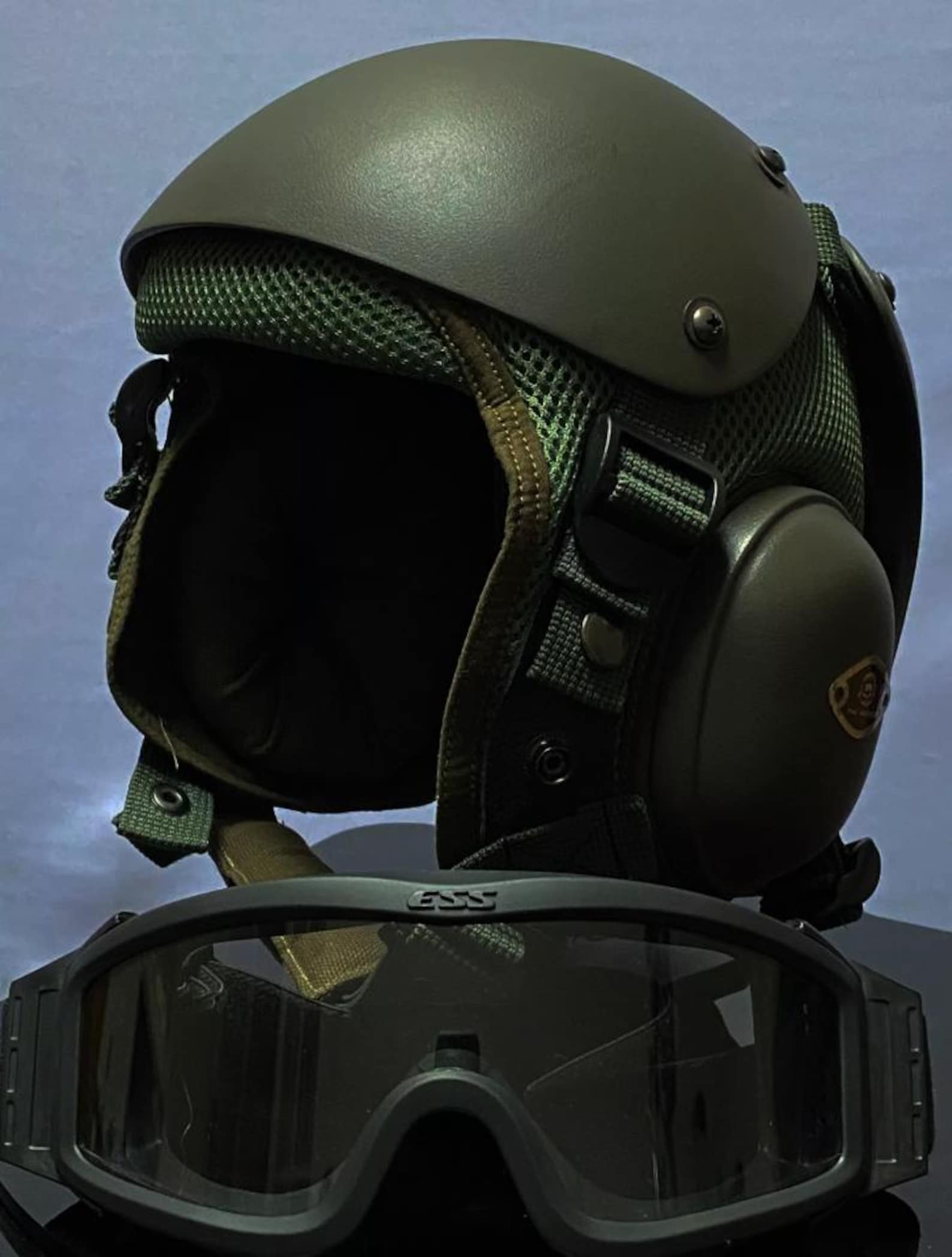 Aircraft Carrier Deck Crew Helmet Replica With Goggle Free Bag - Etsy