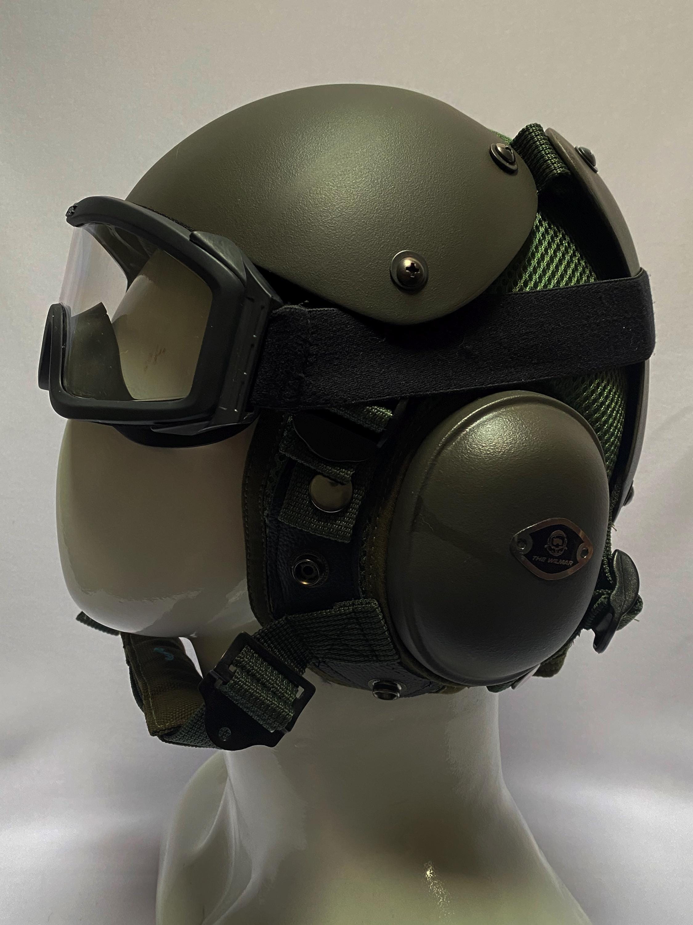 Aircraft Carrier Deck Crew Helmet Replica With Goggle Free Bag - Etsy